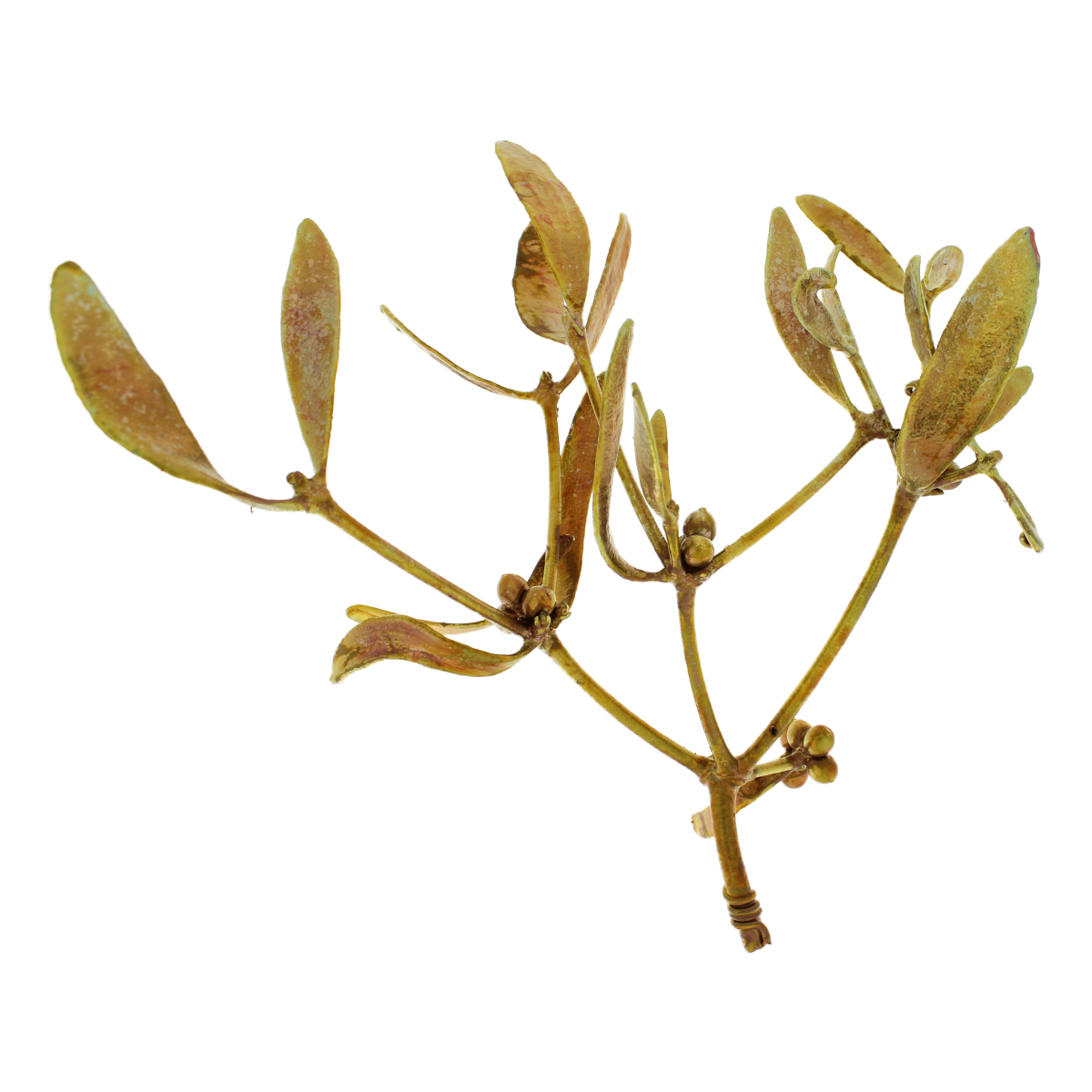Flower mistletoe large cold copper patina - Hornvarefabrikken ...